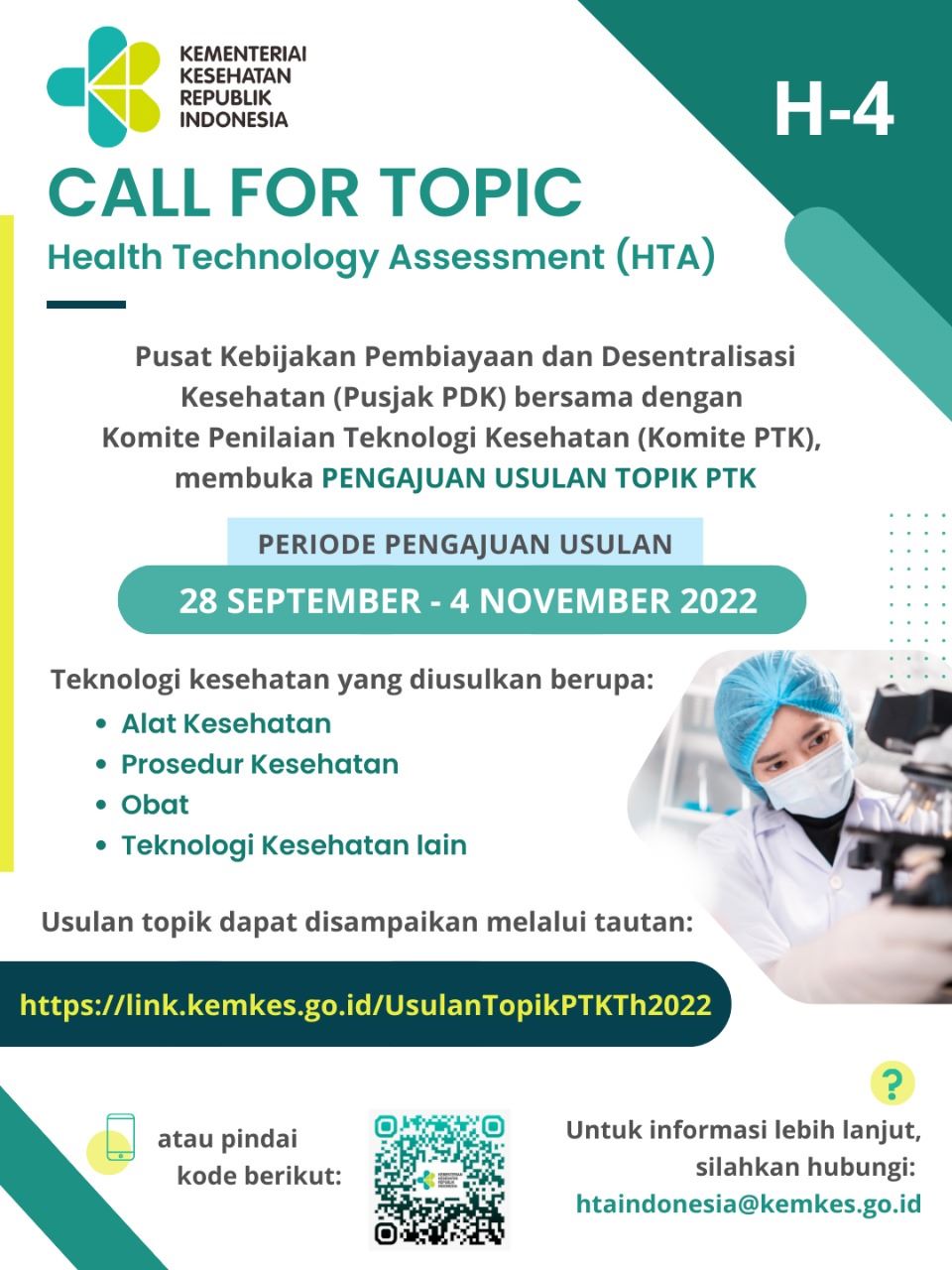 Pengajuan Usulan Topik Penilaian Teknologi Kesehatan (PTK) - Badan ...